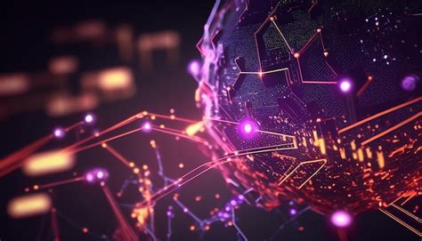 Premium Photo Generative Ai Technology Network Data Link