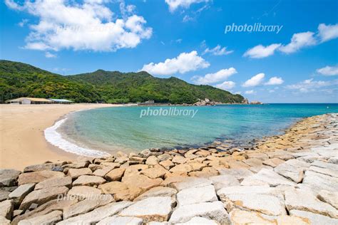 糸島市志摩芥屋の海水浴場から眺める風景 写真素材 [ 7512799 ] フォトライブラリー Photolibrary