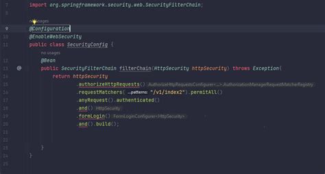 java hola tengo un problema estoy viendo spring security y estoy en la configuration para
