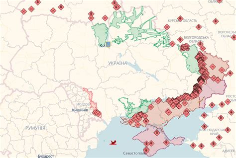 Актуальна карта бойових дій та звільнених територій України