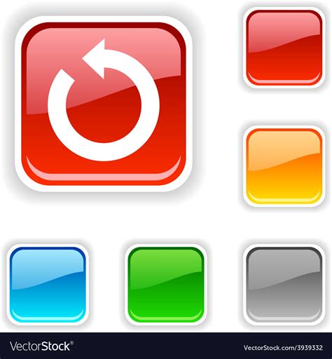Refresh Button Royalty Free Vector Image VectorStock