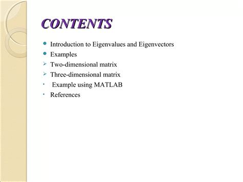 Eigenvalues And Eigenvectors Ppt Physics Science