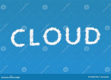 Cloud Text Royalty Free Stock Image Image