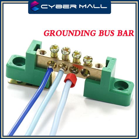 Grounding Bus Bar Grounding Terminal Bar Brass Grounding Bus Bar 6 8 12 Ways Lazada Ph
