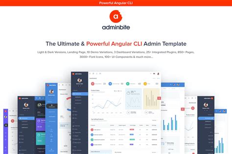 Adminbite Angular Dashboard Template Proshare