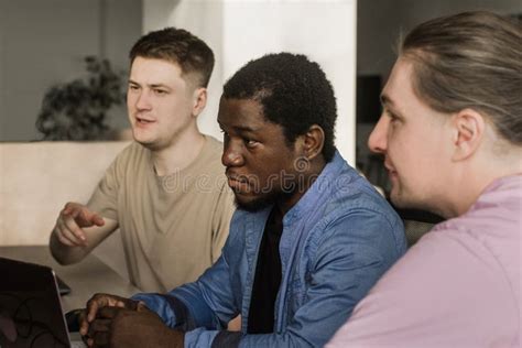 Team Of Professional Software Developer And Brainstorming And Programming On Site Software And