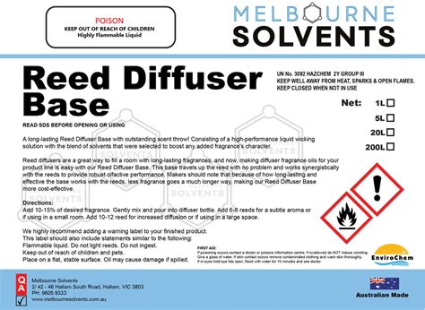 Reed Diffuser Base — Envirochem International Pty Ltd