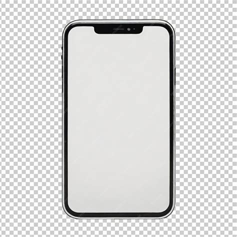 빈 화면 투명 모바일 모 Psd 프리미엄 Ai 생성 Psd
