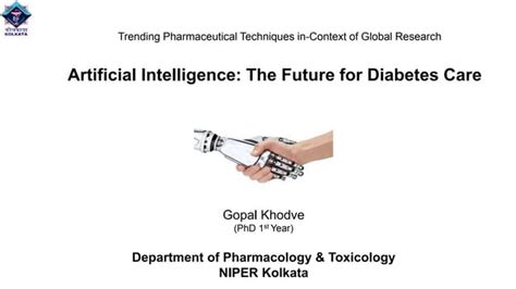 Artificial Intelligence In Diabetes Care Pptx
