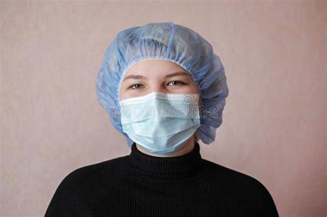 Asian Woman In A Protective Face Mask Portrait Of A Young Woman In A