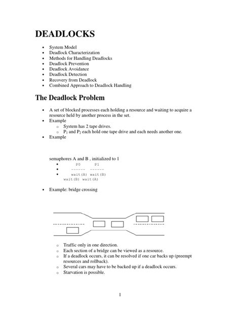 Deadlocks The Deadlock Problem Pdf Applied Mathematics Computer