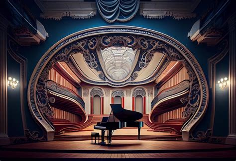 Premium Photo Beautiful Piano In Concert Hall