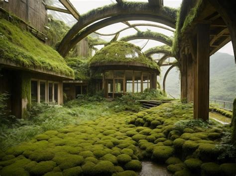 Premium Photo Buildings With Integrated Ecosystems