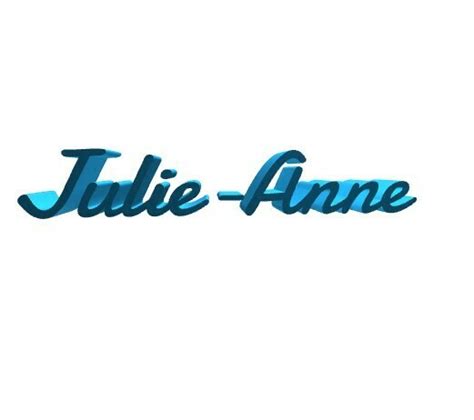 The Name Julie In Cursive