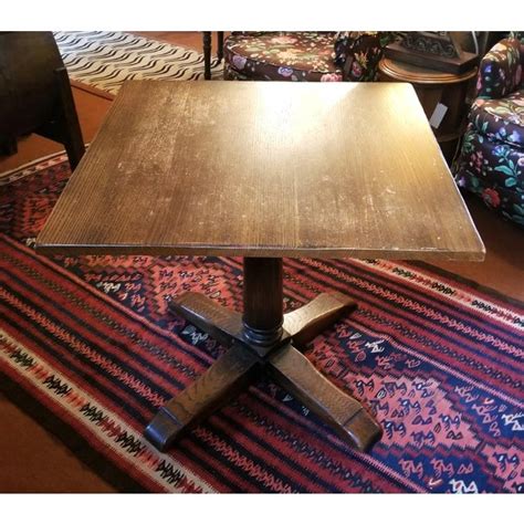 1970s Vintage Solid Oak Square Dining Table Chairish