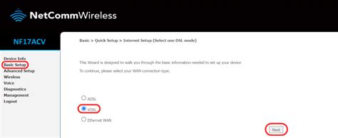 How To Setup Your NetComm NF17ACV Modem For Nbn FTTN FTTB
