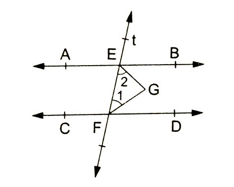 If Two Parallel Lines Are Intersected By A Transversal Prove That The