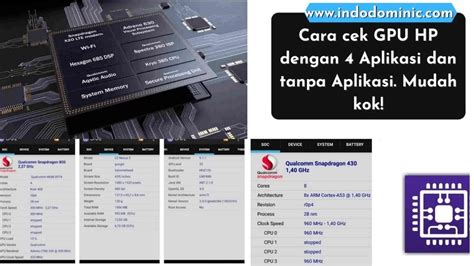6 Cara Cek Gpu Hp Android Dan Ios Tanpa Aplikasi