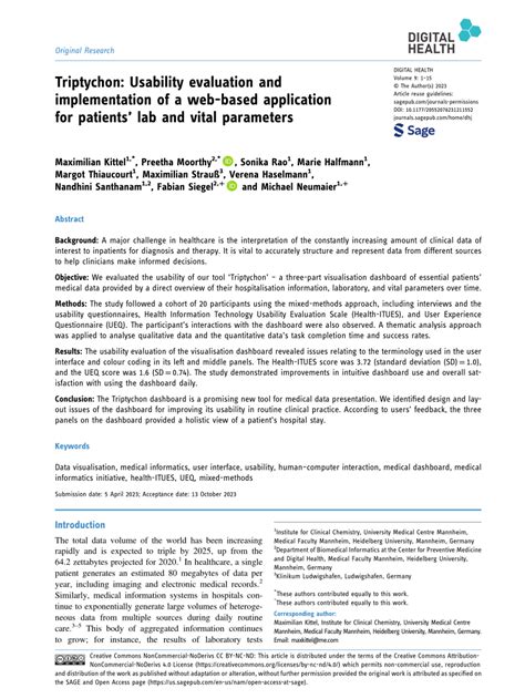 pdf triptychon usability evaluation and implementation of a web