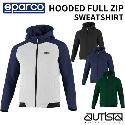 【楽天市場】sparco フーディー スウェット Hooded Full Zip Sweatshirt スパルコ フーディー フルジップ