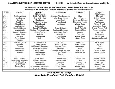 Example Of A Cycle Menu At Ebony Butters Blog