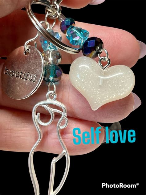 Goddess Form Body Image Self Love Keychain Minimalist Key Fob