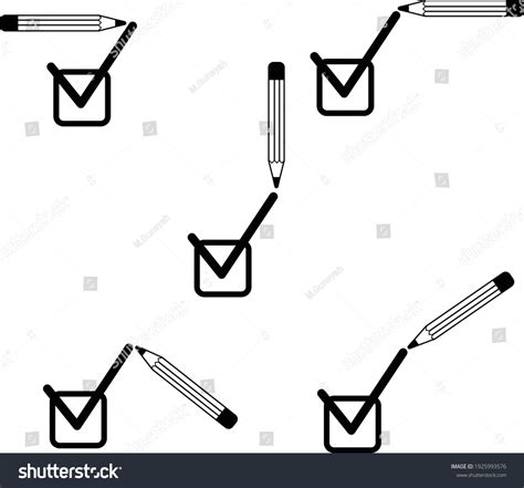 Set Check Mark Icon Includes Icon Stock Vector Royalty Free Shutterstock