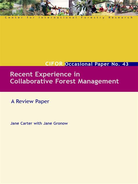 Collaborative Forest Management Review Pdf Natural Resource Management Governance