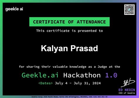 Kalyan Prasad On Linkedin Geekleai Hackathon Machinelearning Artificialintelligence
