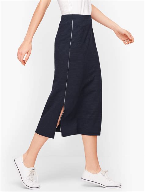 Upf 50 Side Slit Midi Skirt Talbots