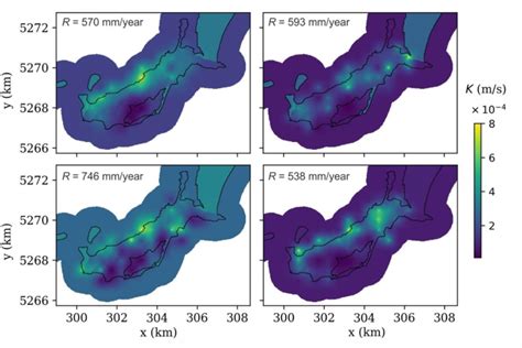 Example Of Four Realizations Extracted From The Posterior Parameter