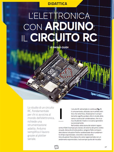 esperimenti di elettronica con arduino analisi del transitorio in un