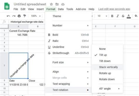How To Rotate Text In Google Sheets