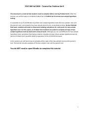 STAT Fall Problem Set Tutorial Pdf STAT Fall Tutorial For Problem Set This