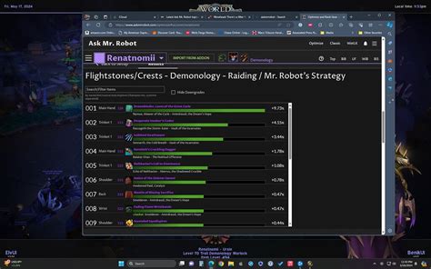 Possible Contradiction Between Upgrade Finder And Worst In Bag Ask Mr