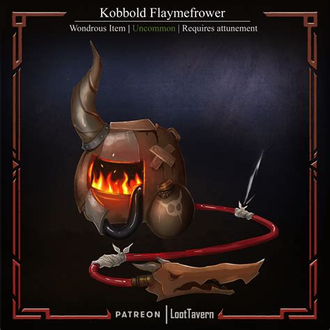 [art][oc] Kobbold Flaymefrower A Portable Flamethrower For All Of Your