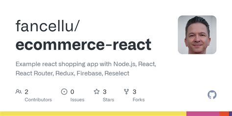 Github Fancellu Ecommerce React Example React Shopping App With Node Js React React Router