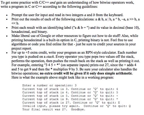 To Get Some Practice With C C And Gain An Chegg Com