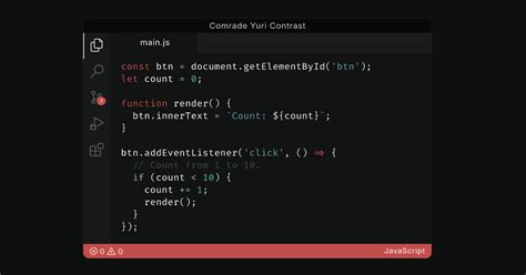 comrade yuri by zachary taylor vs code themes