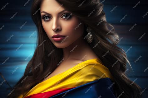 Premium Photo Portrait Of A Beautiful Woman With Typical Costume Of
