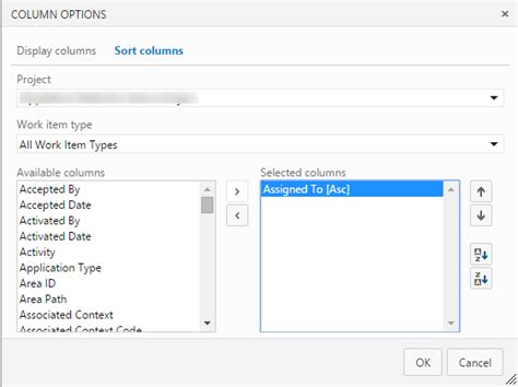 Sort Tfs Work Item Query By User Stack Overflow