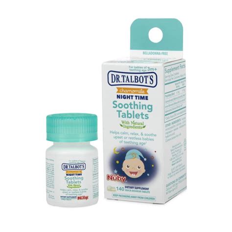 Dr Talbots Chamomile Night Time Soothing Tablets For Teething Infants