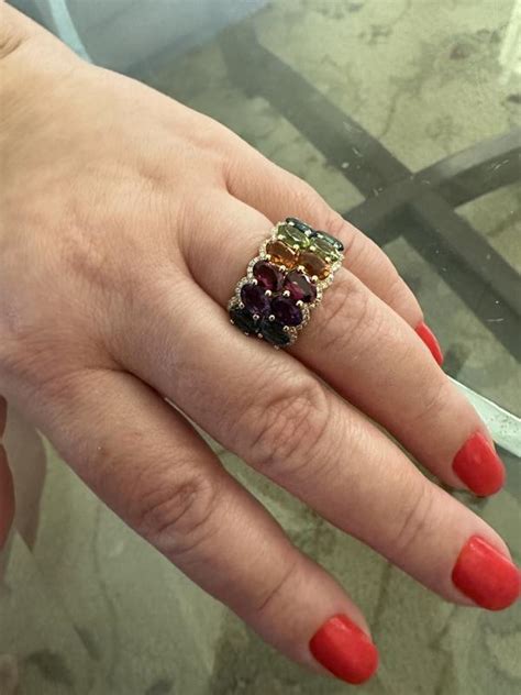 Effy® Multi Gemstone 6 1 2 Ct T W And Diamond 1 5 Ct T W Rainbow