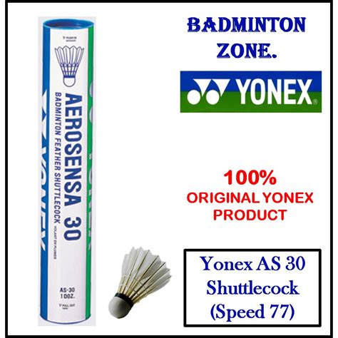 Yonex As 30 Shuttlecock 100 Original Speed 77 Shopee Malaysia