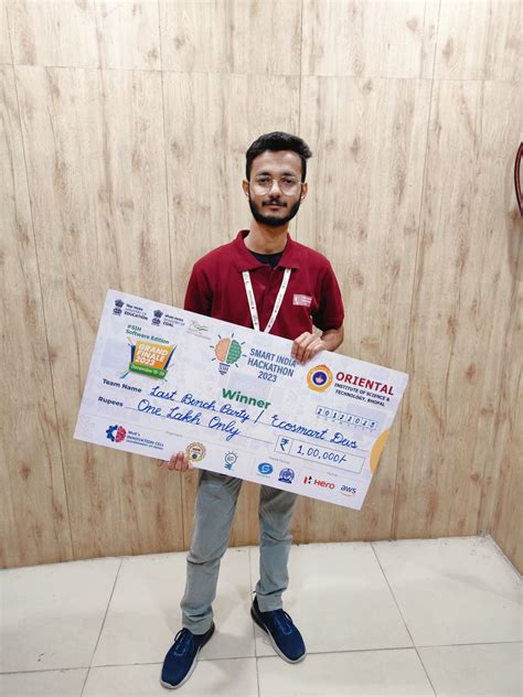 Prateek Khatri On Linkedin Ecosmartdevs Smartindiahackathon Sageuniversitybhopal Sih2023