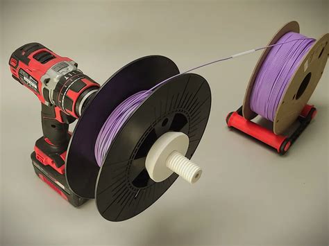 Updated Simple Filament Respooler For Drill Remixed By Timon Nabholz Makerworld