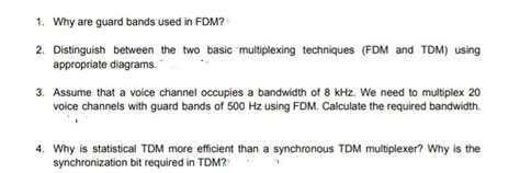 answered 1 why are guard bands used in fdm 2 … bartleby