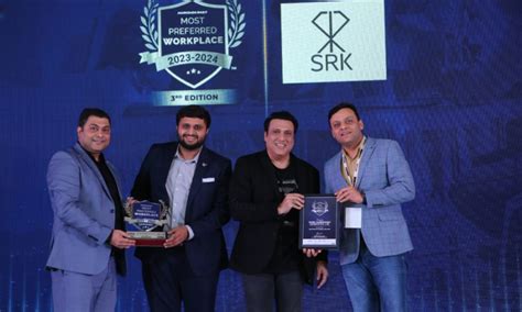 Srk Receives Coveted Most Preferred Workplace Of 2023 Award