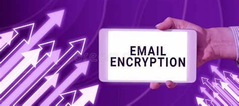 Writing Displaying Text Email Encryption Conceptual Photo Systematic