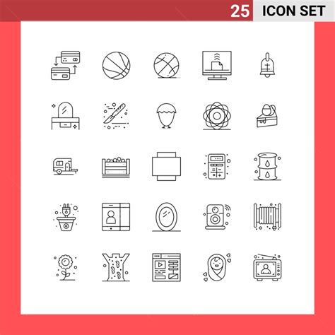 25개의 간단한 링 라인의 픽토그램 세트 메스 의 벡터 Png 일러스트 및 벡터 에 대한 무료 다운로드 Pngtree